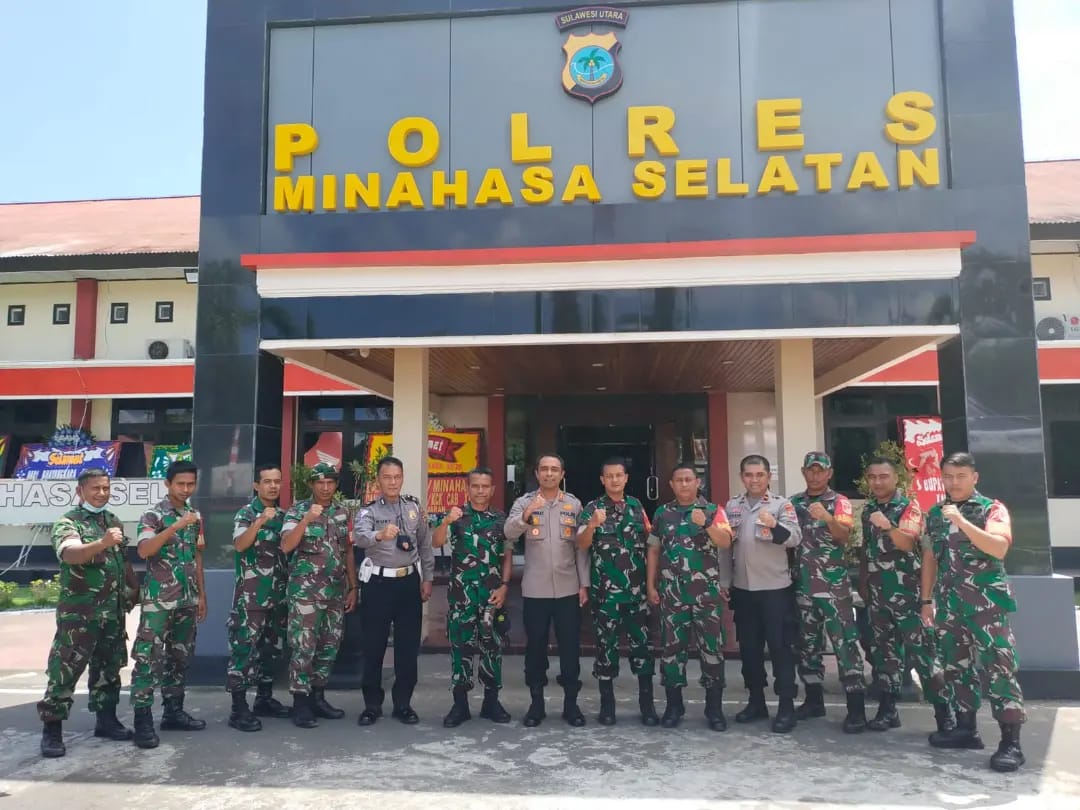 HUT Bhayangkara,Koramil Amurang Berikan Surprise di Polres Minsel ...