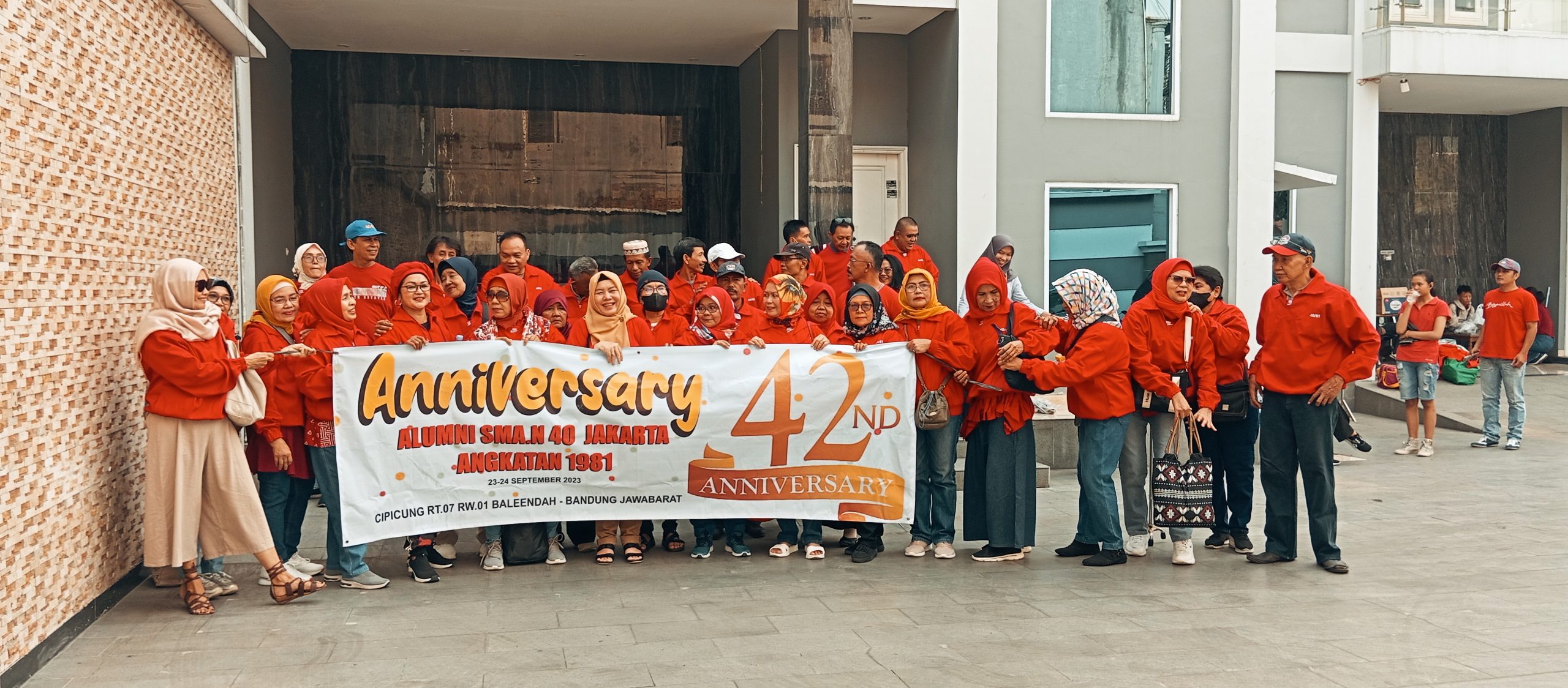 Acara Anniversary ke 42 Alumni SMAN 40 Jakarta, Angkatan 81 di Bandung ...